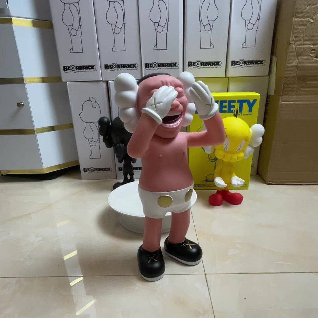 12 inch trendy peripheral KAWS action figure art toy Yue Minjun – FuGui ...